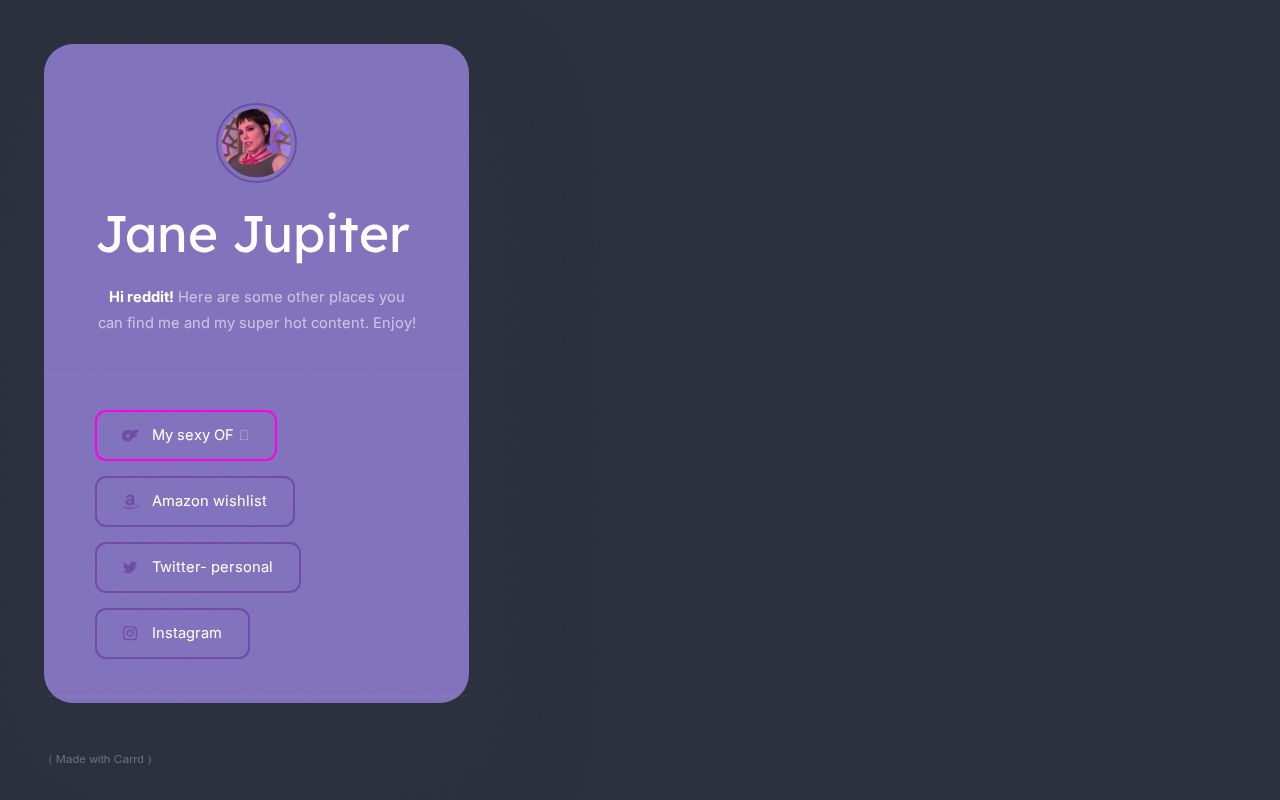 Jane Jupiter's Links on Reddit